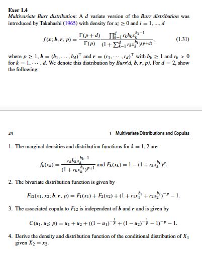 Solved Multivariat Burr Distribution