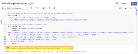 Sqldwconnectorexception Exception Encountered In Azure Synapse Analytics Connector Code