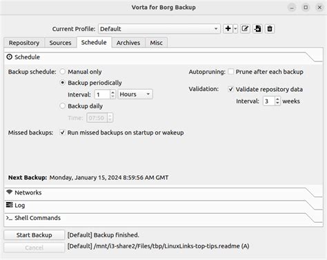 vorta desktop client for borg backup page 2 of 3 linuxlinks
