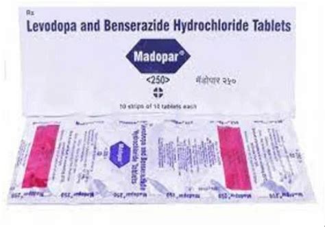 Levodopa Benserazide Hydrochloride Tablets Strength 25 Mg250 Mg At