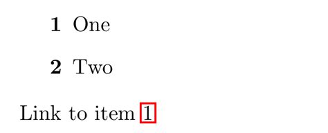 Formatting Normal Weight Cross Reference To A Bold Weight Item Number TeX LaTeX Stack Exchange