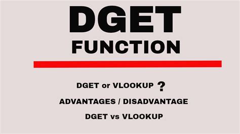 Dget Vs Vlookup Excel Dget Functions Solves Vlookup Problem Dget