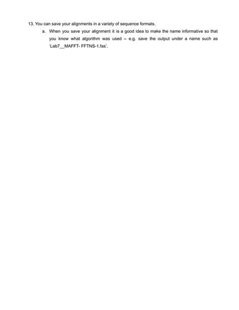 Multiple Sequence Alignment Pdf