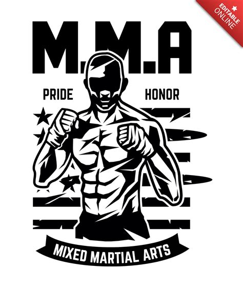 Mma Logo Design Template