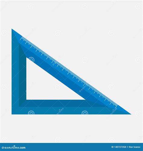 Ruler Triangle Protractor Vector Illustration 67494614