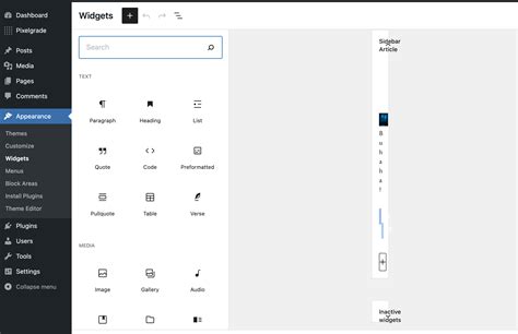 WP 5 8 Small Issue While Trying To Add New Block To Widgets Issue