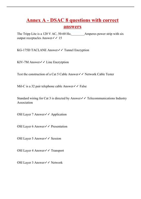 annex a dsac 8 questions with correct answers dsac stuvia us