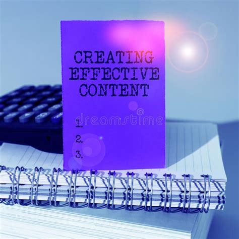 Sign Displaying Creating Effective Content Conceptual Photo Valuable