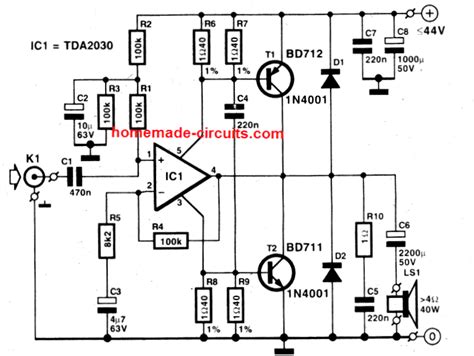 Best Transistor Amplifier Circuit Wiring Draw And Schematic