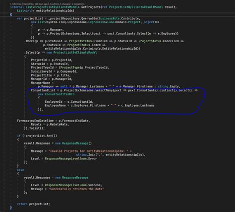 C Why Linq Distinct Does Not Work For My Consultantlist Stack