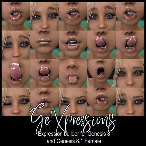 Gexpressions Expression Builder For Genesis 8 And 81 Female Daz