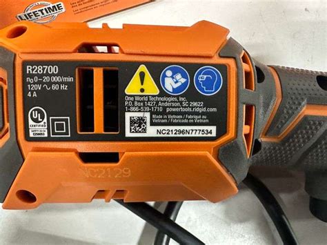 Rigid 4 Amp Corded Oscillating Multi Tool Missing Pads Lambrecht