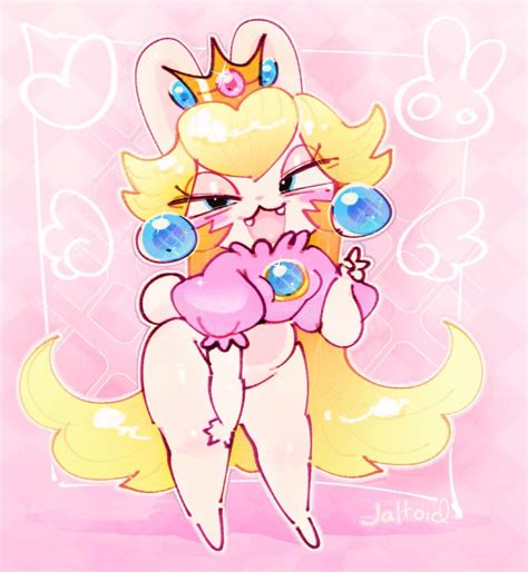 Rabbid And Rabbid Peach Mario And More Drawn By Jaltoid Danbooru