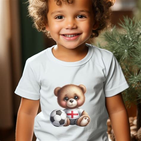 England Football Teddy Bear Png England Football Sublimation Design