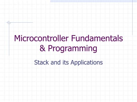 Ppt Microcontroller Fundamentals And Programming Powerpoint Presentation Id8834790