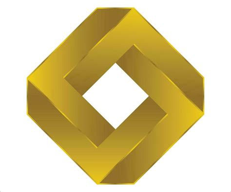 Optical Illusion Of 3d Rectangle Vector 34726652 Vector Art At Vecteezy