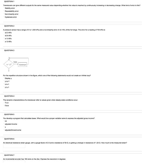 solved question 1 transducers can give different outputs for