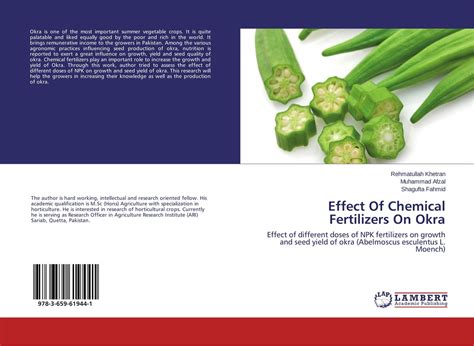 Effect Of Chemical Fertilizers On Okra Von Rehmatullah Khetran Muhammad Afzal Shagufta Fahmid