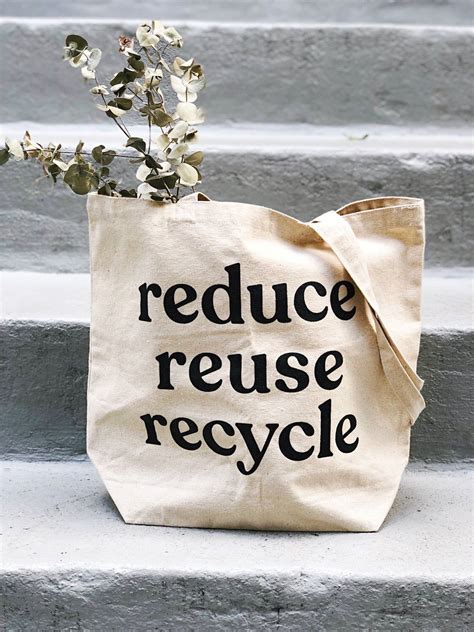Reduce Reuse Recycle Canvas Tote Bag Artofit