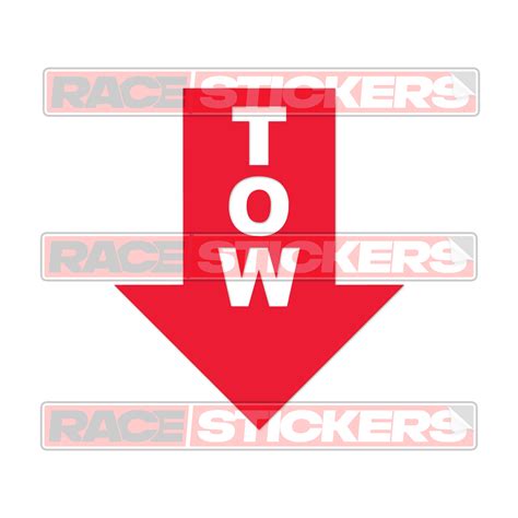 Tow Hook Indicator Racestickers