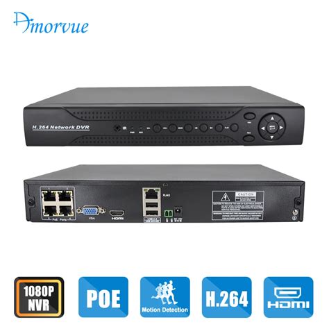 Amorvue POE NVR CH P Full HD Mini POE NVR PoE Port Network Video Recorder Motion