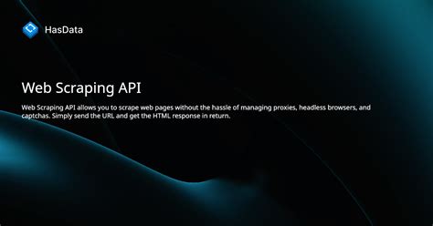 Web Scraping Api Hasdata