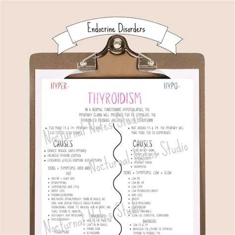 Pathophysiology Cheat Sheet Nursing Etsy