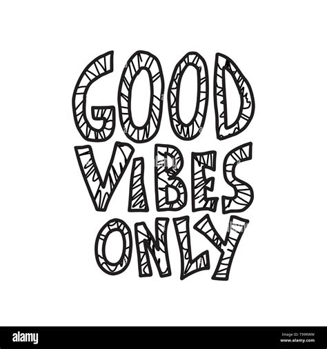 Good Vibes Only Quote Poster Template With Handwritten Lettering Hand