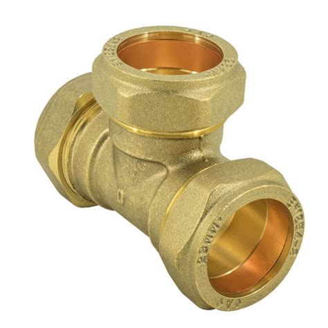 Ep Compression Tee Cp 22mm Homefix Diy