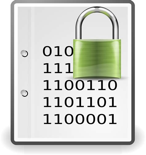 clipart encrypted document olive