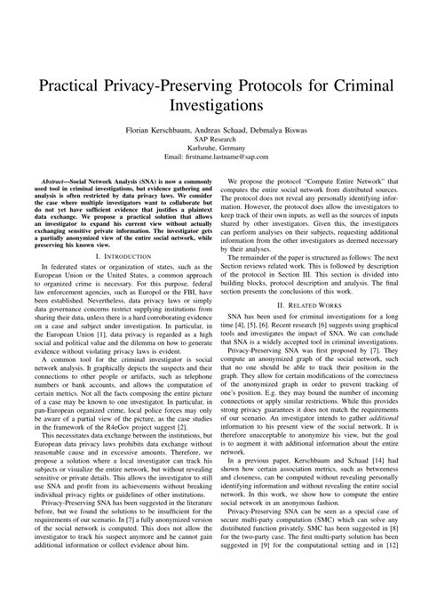 pdf practical privacy preserving protocols for criminal investigations