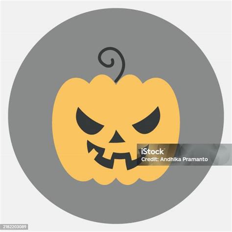 아이콘 호박 채워진 선 스타일의 아이콘입니다 인쇄물 포스터 전단지 파티 장식 인사말 카드 등에 적합합니다 10월에 대한 스톡 벡터 아트 및 기타 이미지 Istock