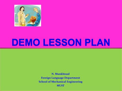 Ppt Demo Lesson Plan Powerpoint Presentation Free Download Id 1549519