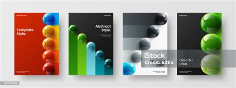 독특한 사실적인 공 엽서 템플릿 번들 놀라운 커버 A4 디자인 벡터 레이아웃 구성 모던 양식에 대한 스톡 벡터 아트 및 기타 이미지 모던 양식 책자 표지 A4 용지