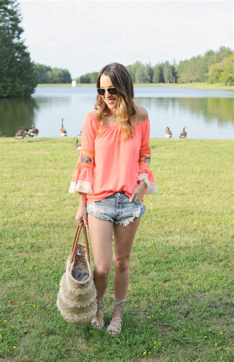 Off The Shoulders Cut Offs Oh So Glam