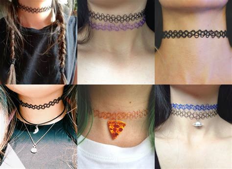 Uma Garota E Seu Jeans Tattoo Choker