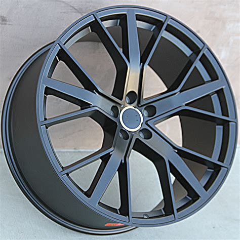 Audi Wheels 1332 22x9 5 5x112 Matte Black Fit A7 A8 Q5 Sq5 Q7 Q8 Sq7 S