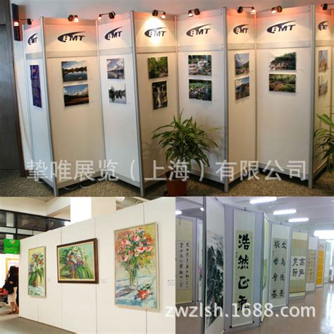 八棱菱柱pvc展板展会书画展板展架学校公司企业作品宣传展板屏风 阿里巴巴