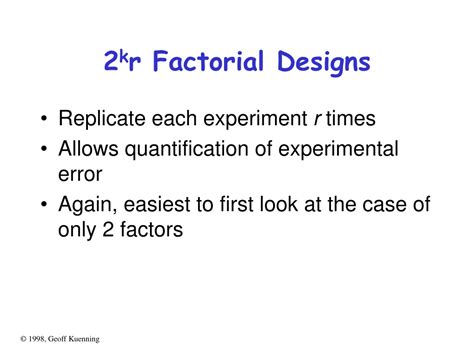 Ppt 2kr Factorial Designs With Replications Powerpoint Presentation Free Download Id 9550620