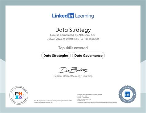 Abhishek Kar On Linkedin Certificate Of Completion