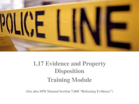 Pdf 117 Evidence And Property Disposition Training Module€¦ · Hover