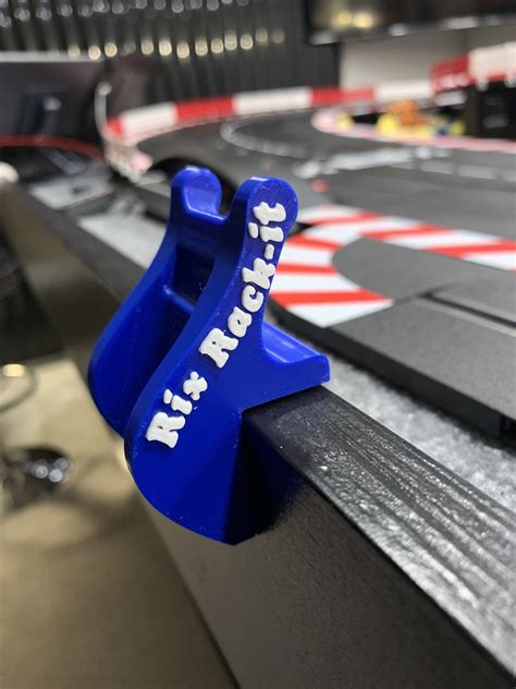 Rix Rack It Slot Car Controller Holder Blue L Mount Rix Products Inc