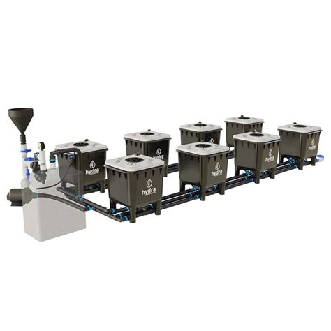 Hydramax Professional Rdwc Hydroponic System 2 Row 8 Site System