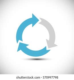 Set Icons Circle Arrows Cyclical Process Stock Vector Royalty Free Shutterstock