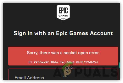 Fix Sorry There Was A Socket Open Error Error When Logging In Epic Games Launcher