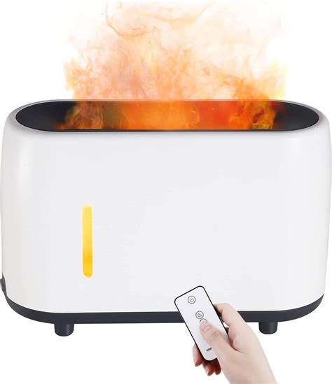 Depulat Flame Air Diffuser Humidifier 240ml Aroma Diffuser With Remote Control Timer Waterless