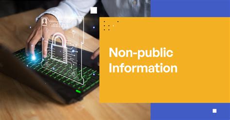 Non Public Information Definition Significance Information Security
