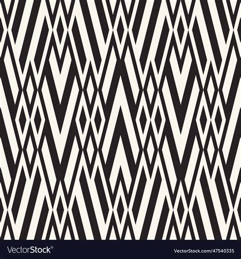 Monochrome Diamond Grid Pattern Royalty Free Vector Image