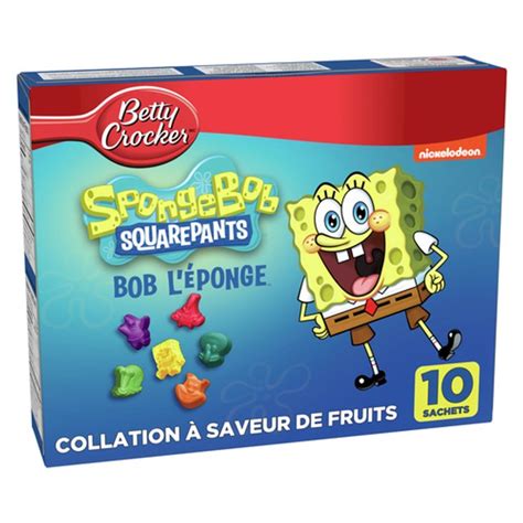 Betty Crocker Gluten Free Spongebob Squarepants Animated Edition Fruit