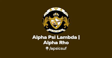 Alpha Psi Lambda Alpha Rho Instagram Facebook Linktree